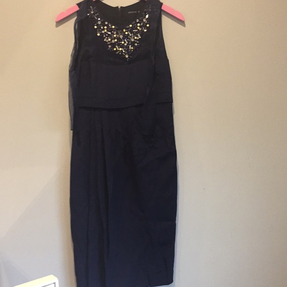 Magaschoni | Dresses | Navy Magaschoni Collection Dress | Poshmark